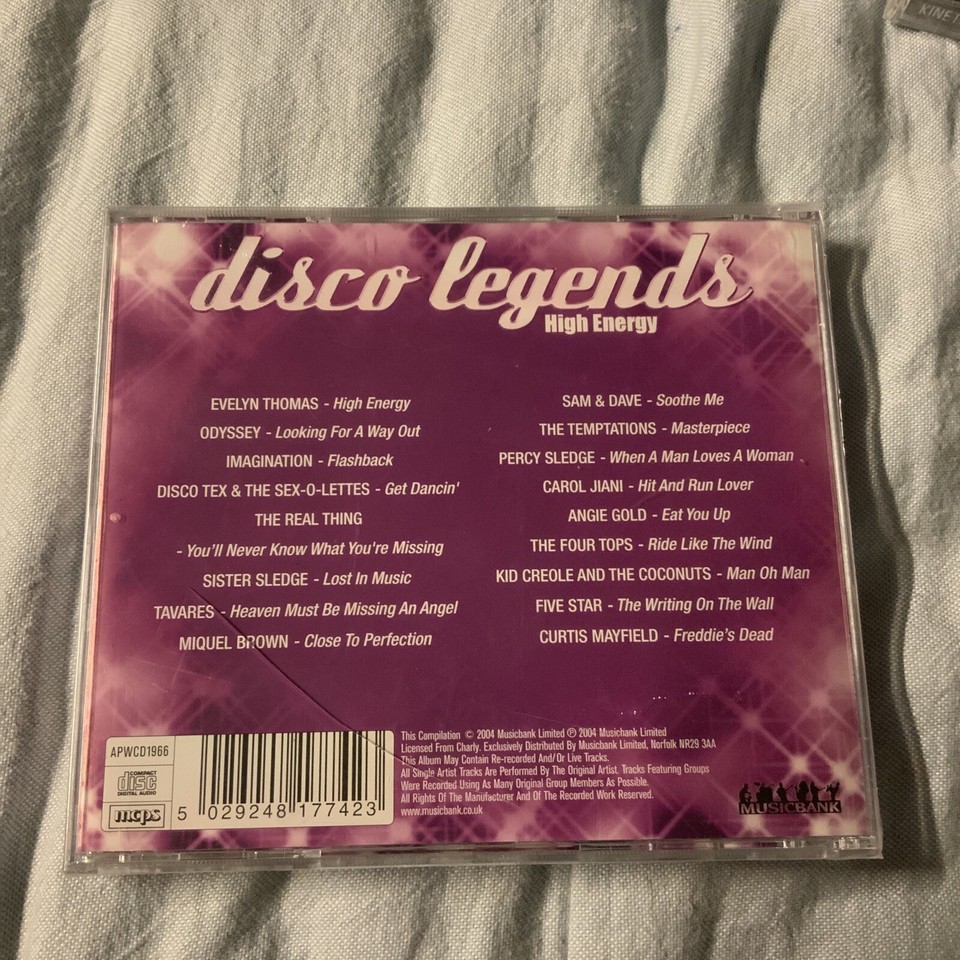 DISCO LEGENDS - HIGH ENERGY / CD / ODYSSEY, FOUR TOPS, FIVE STAR - NEW ...