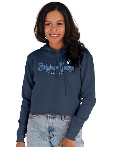 Blue 84 Women's Vintage Crop Hoodie - Team Color, Small US | eBay