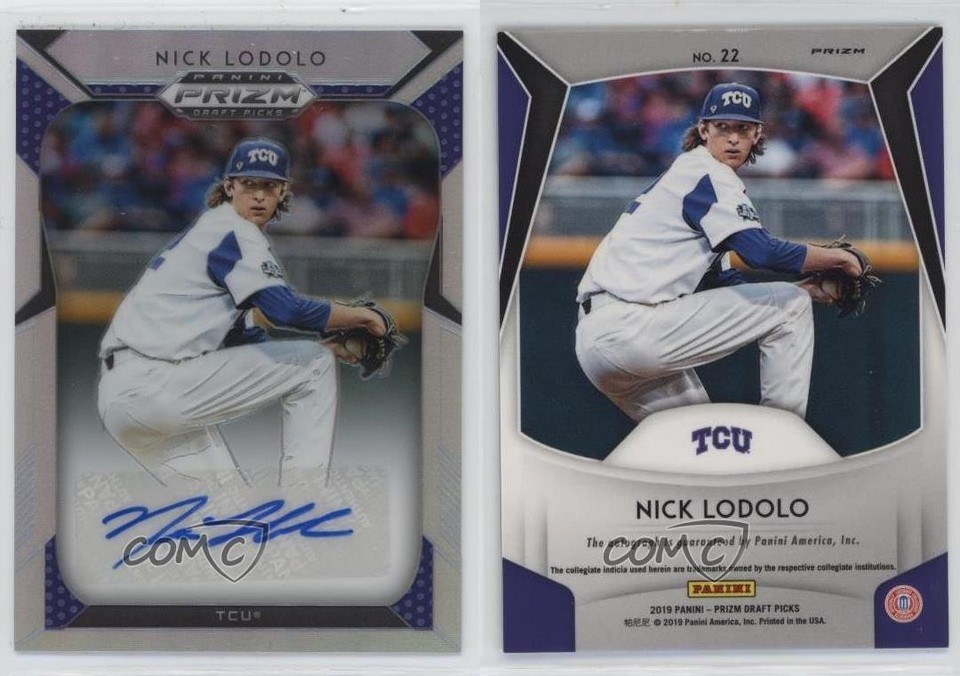 2019 Panini Prizm Draft Picks Auto Nick Lodolo #22 Auto 0sm4 | eBay
