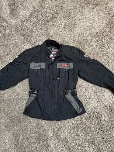 First Gear Kilimanjaro Hypertex Padded Zip Up Motorcycle Biker Jacket ...