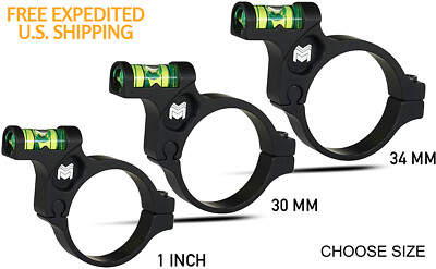 MONSTRUM Precision Rifle Scope Rings Choose Size With Integrated LEVEL ...