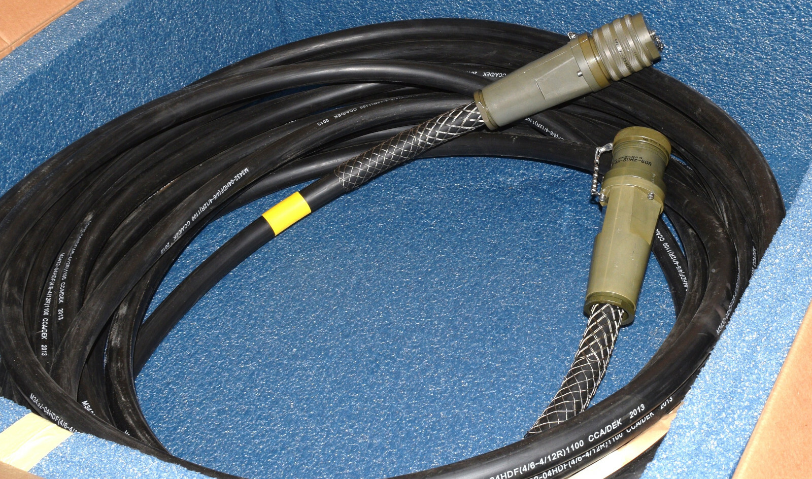 95 FOOT 60 AMP 120/208 3-PH MILITARY GENERATOR POWER EXTENSION CABLE ...