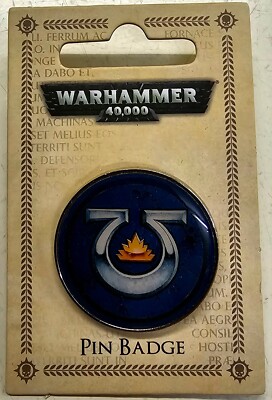 Ultra Marines Metal Pin Badge New Games Workshop Warhammer World UK ...
