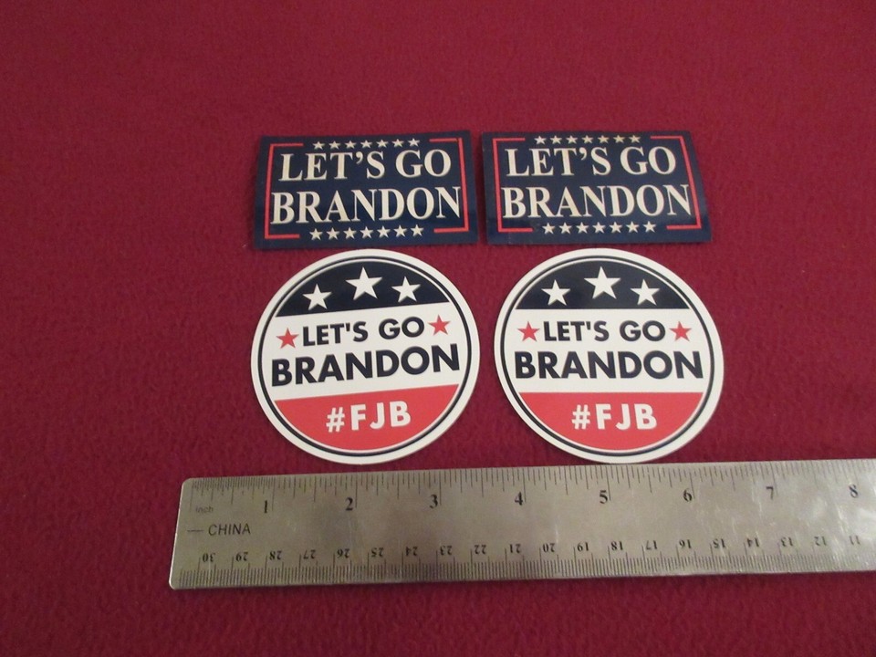 (4) LETS GO BRANDON STICKERS ORIGINALS | eBay