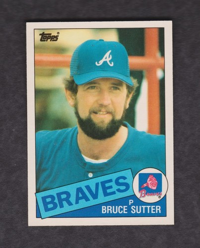 1985 Topps Traded Baseball Card #115T Bruce Sutter Atlanta Braves NMMT ...