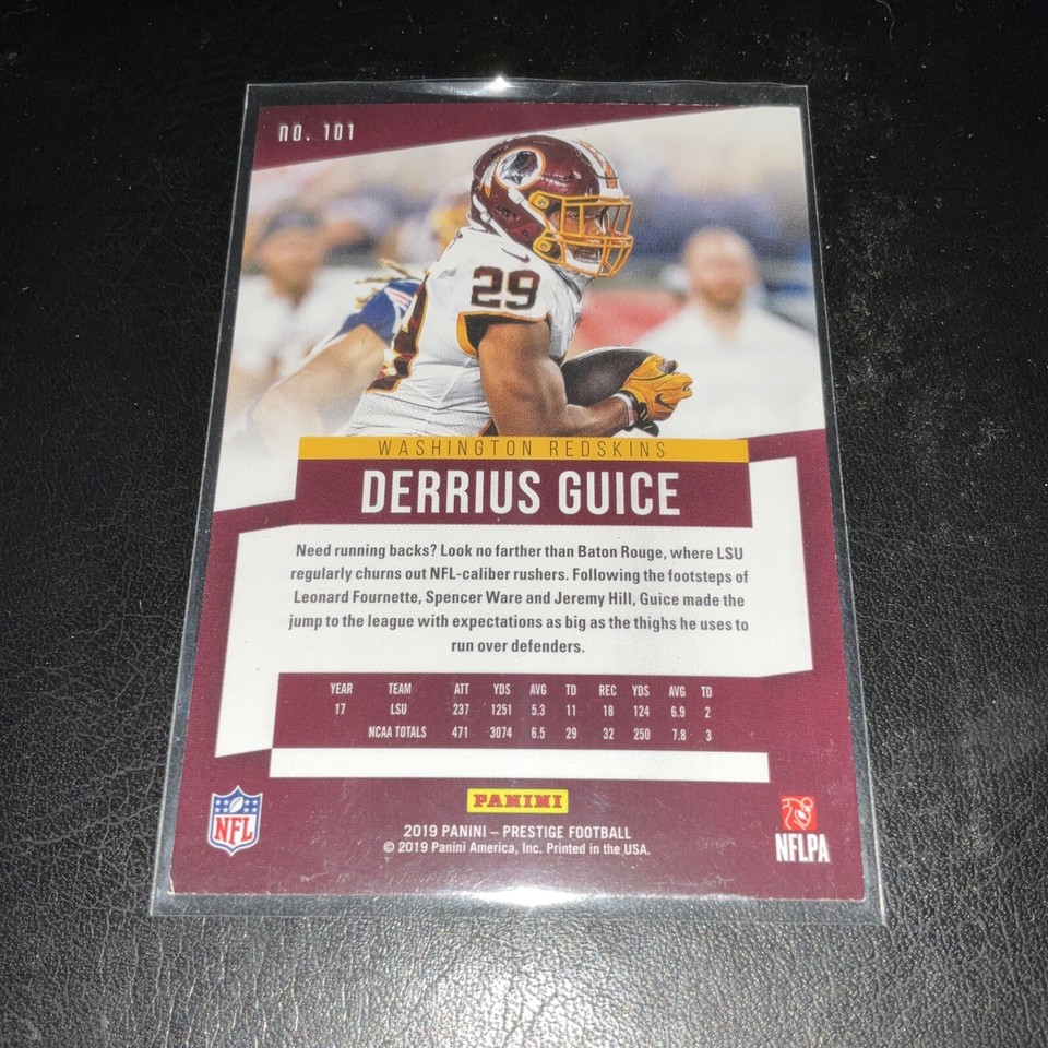 derrius guice Prestige 2019 Nfl Redskins Football Card #101 | eBay