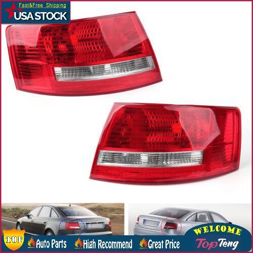 Left+Right Tail Light Cover For Audi A6 S6 05-08 Quattro 4F5945096M T1 ...