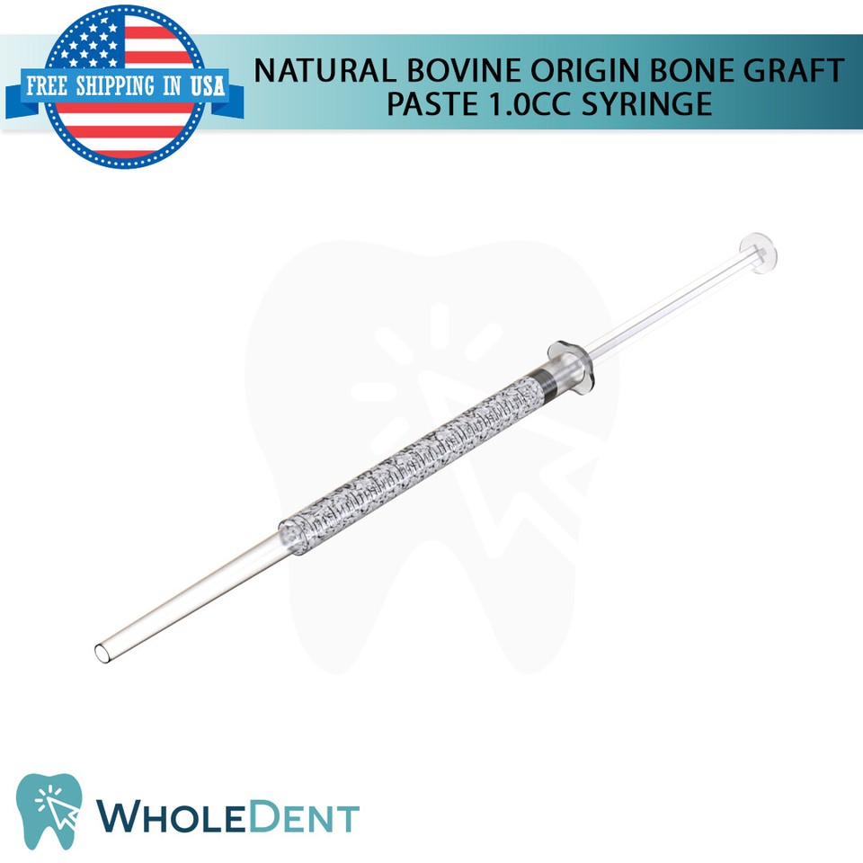Natural Syringe Bon Graft Bovin Origin Material Sterile Dental Im plant ...