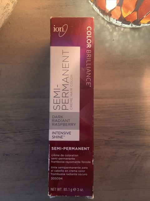 ION Dark Radiant Raspberry Semi Permanent Cream Hair Color 3 Oz for ...