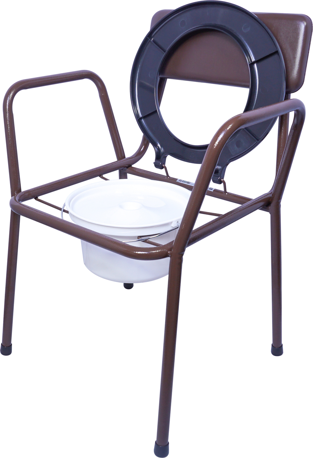 Bedside Commode Stackable Toilet Chair, 5 litre pail, lid, padded overseat | eBay UK