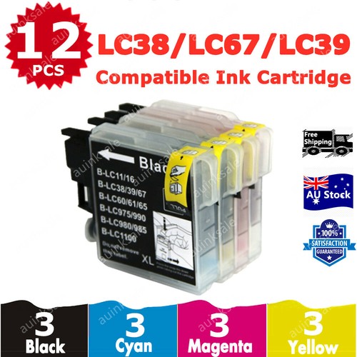 12x Compatible Ink Cartridge LC39 BK/C/M/Y For Brother MFC-J415W DCP ...