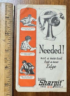 Vtg small ad Dazey Sharpit Twin Wheels knives sharpener St Louis MO | eBay