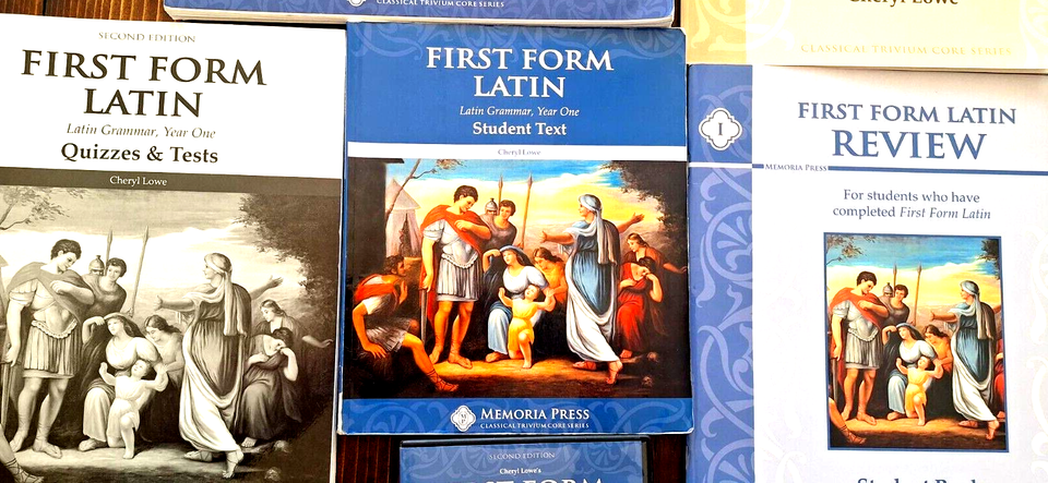 First Form Latin BUNDLE of 7 Teacher, Student Text, DVD, Tests,Review ...