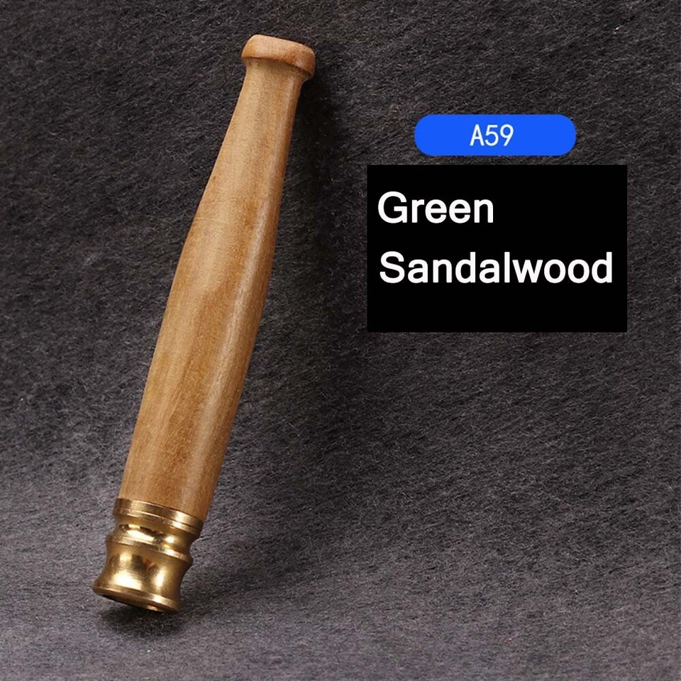 Ebony Wood Pipe Durable Wood Smoking Pipe Tobacco Cigarettes Cigar ...