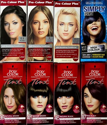 Pro-Colour Plus Permanent Hair Dye -Black, LightBrown,Blonde ...