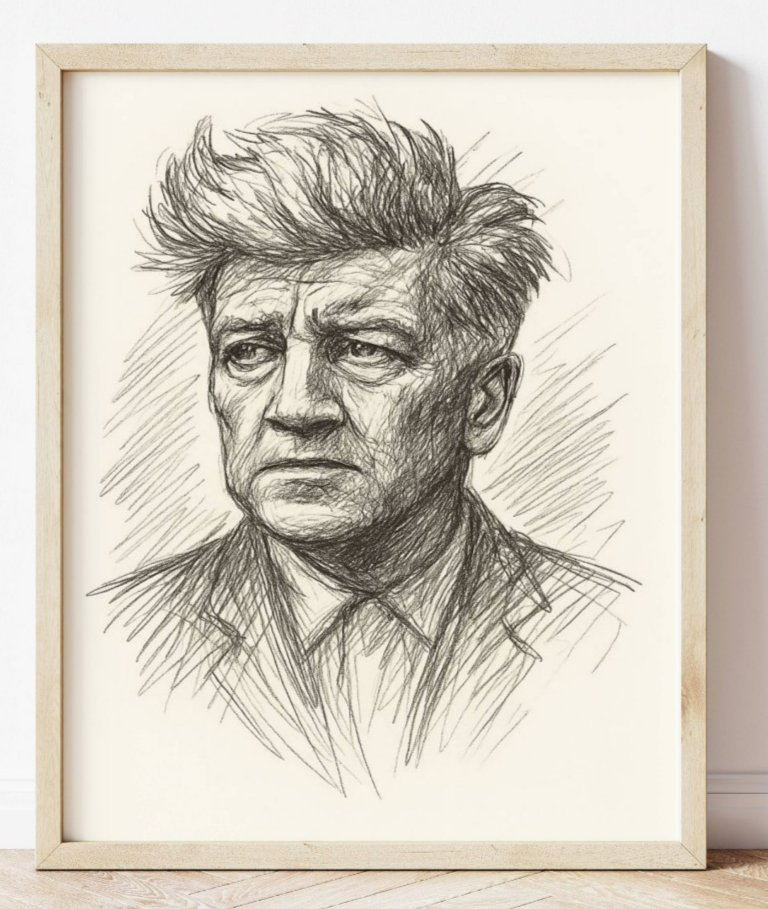 DAVID LYNCH DRAWING PRINT PORTRAIT SKETCH 8" x 10" DAVID LYNCH PRINT ...