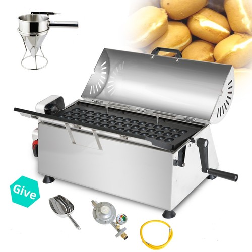 Commercial Propane Gas Egg Waffle Maker 45 Holes Non-stick Bubble ...
