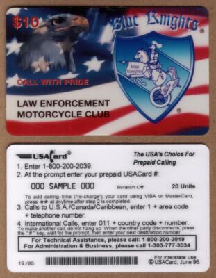 $10. Blue Knights Law Enforcement Motorcycle Club Eagle & Logo SAMPLE ...