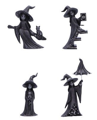 Set Of 4 Little Souls Beam Glimmer Luna Twinkle Witch Figurine Ornament ...