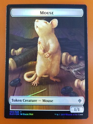 1x Mouse & Food (016) (LP-NM) | FOIL TOKEN | Throne of Eldraine | MTG ...