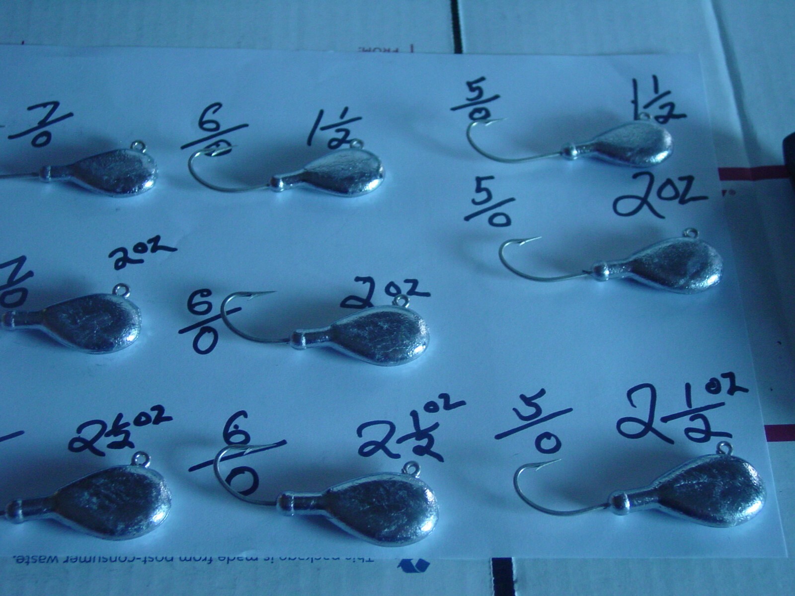 Flat Head Fishing Jigs Mustad saltwater Hooks Fresh or Salt Water 12 ...