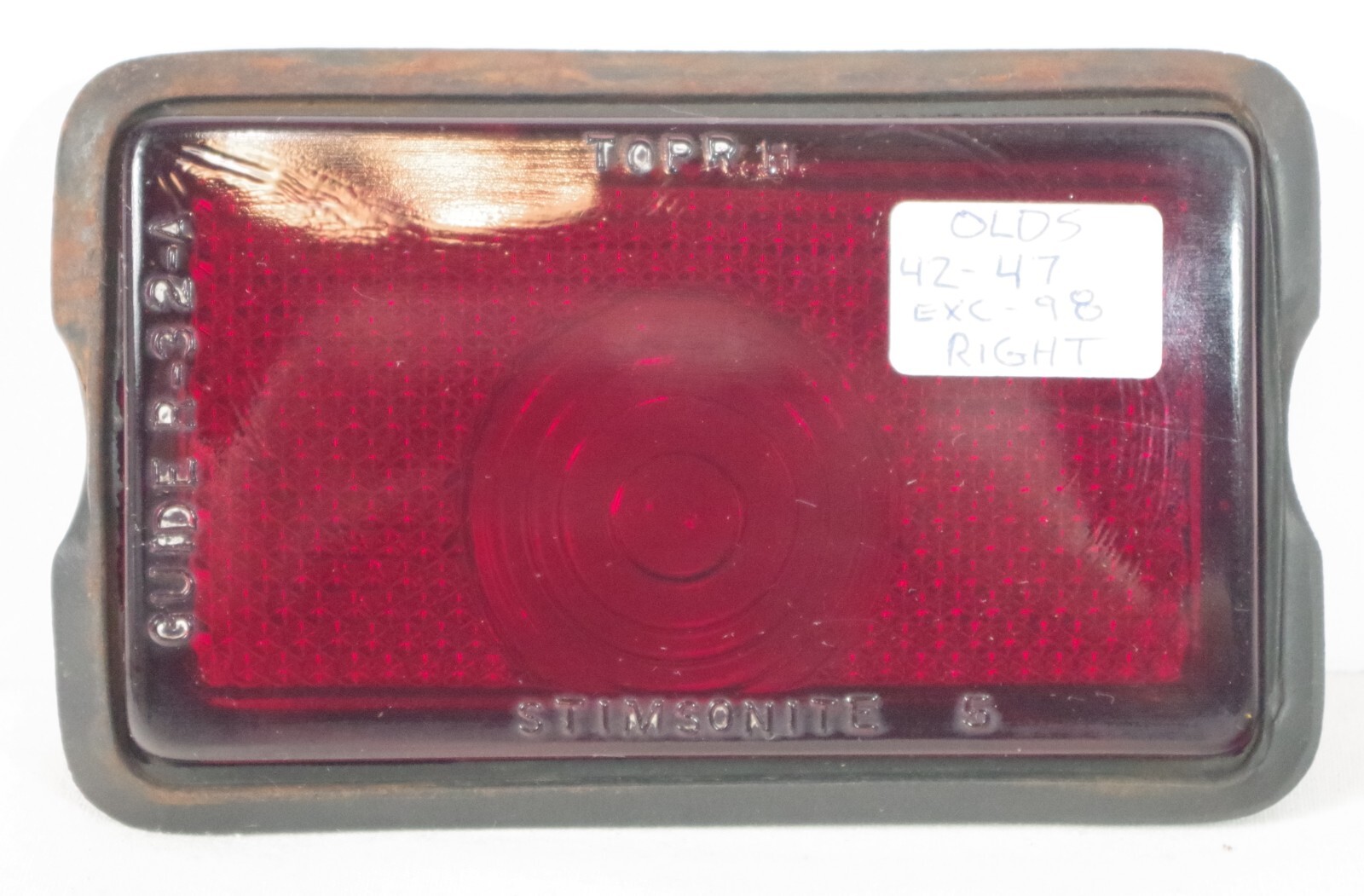 Stimsonite 5 Guide R-32-A RH Tail Light Lens with Gasket 1942-1947 ...