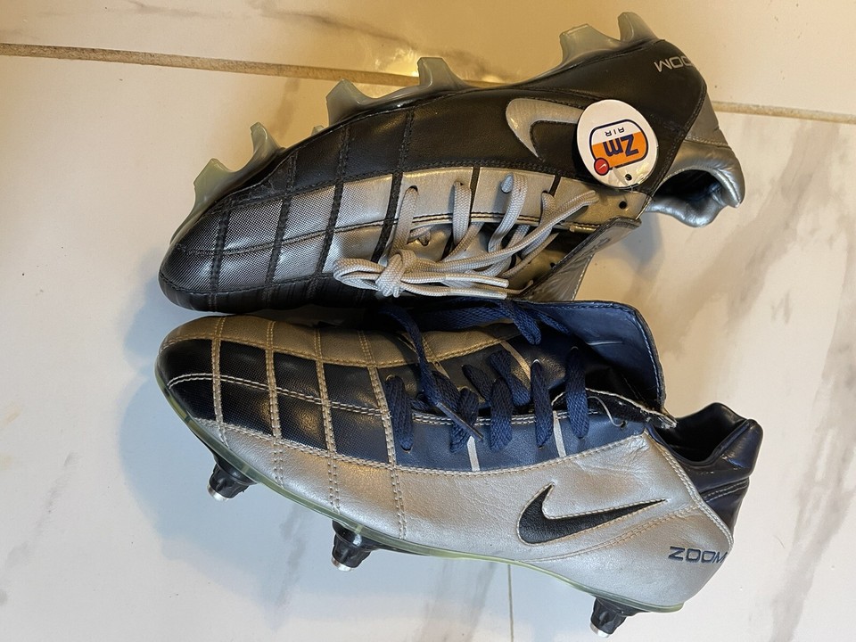 NIKE AIR ZOOM TOTAL 90 Blue SUPREMACY FG II AZT FOOTBALL Size 8 & 8.5 ...