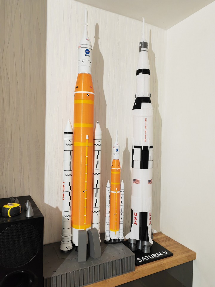 Nasa SLS Artemis 1 Kit Rocket Model 1360mm 1:72 54inch Scale with ...