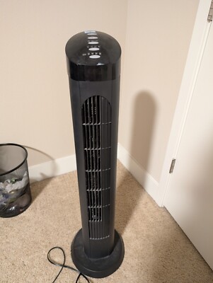 CASCADE TOWER FAN 3 SPEED TOWER OSCILLATING FAN BLACK 40" MODEL MK ...