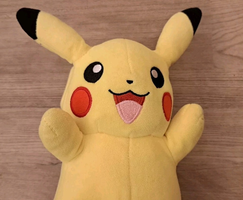 POKEMON PIKACHU WCT WICKED COOL TOYS 10" PLUSH SOFT TOY 2019 ANIME ...