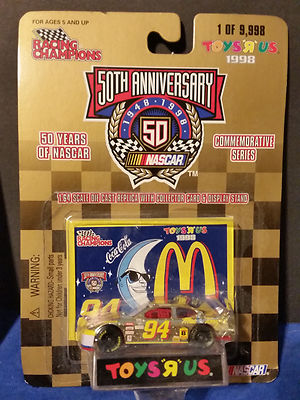 1998 RACING CHAMPIONS 1/64 Bill Elliot #94 MAC TONITE TOYS R US GOLD 1/ ...
