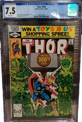 THOR #300 (CGC 7.5) Origin of ODIN & the DESTROYER. Asgard is destroyed ...