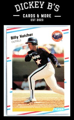 1988 Fleer #449 Billy Hatcher Houston Astros | eBay