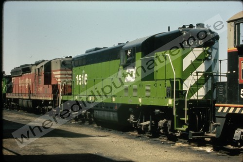 Original Slide Burlington Northern BN 1616 EMD GP7 Cicero ILL 4-6-1971 ...