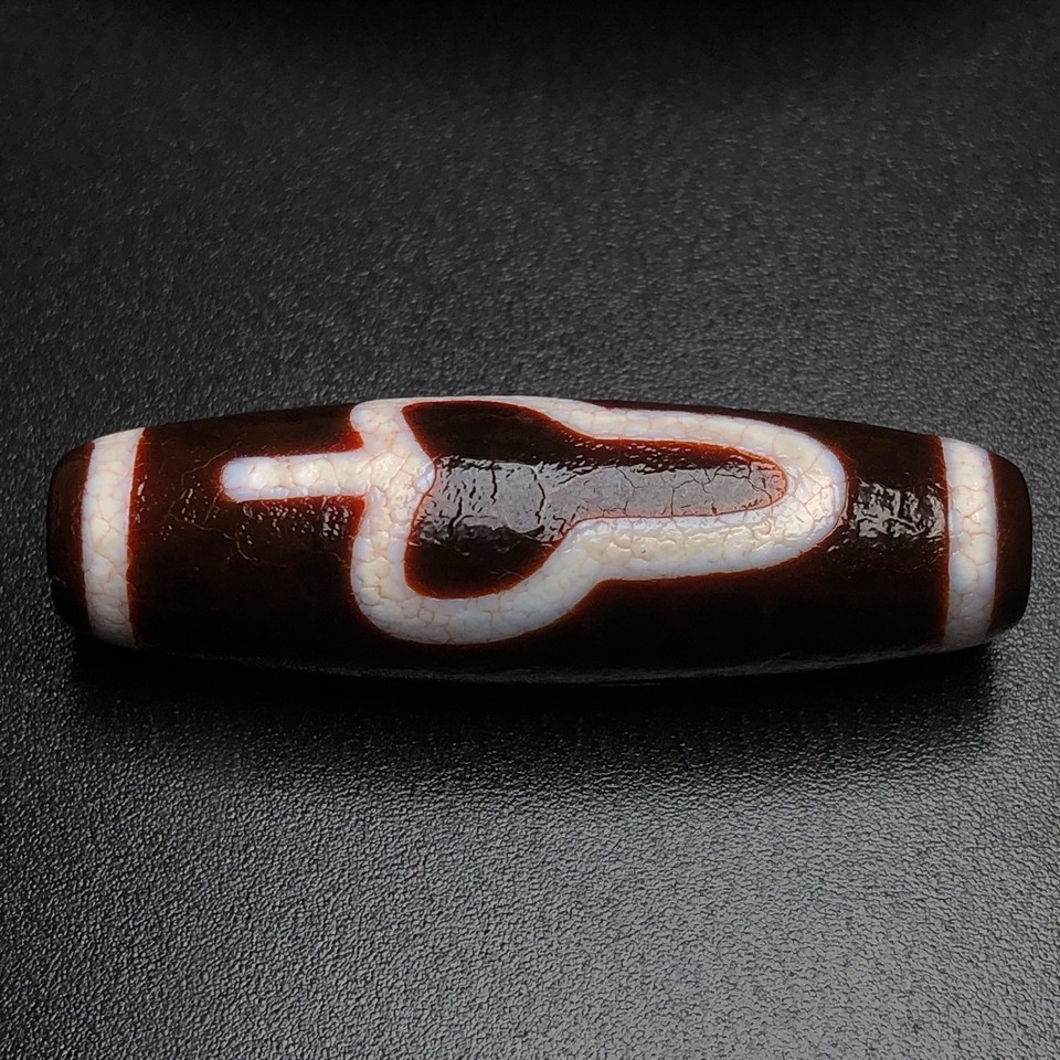 Tibetan Buddhism Agate Bodhi Tree Totem Dzi Bead Amulet Necklace ...
