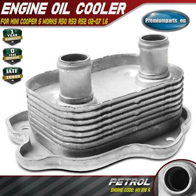 Engine Oil Cooler for Mini Cooper S Works R50 R53 R52 1.6 W11 B16 A ...