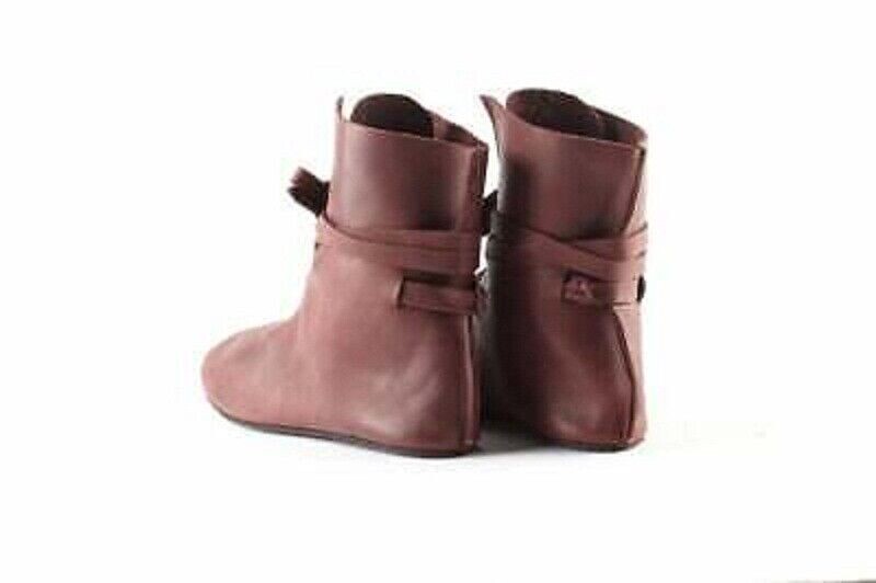 Real leather shoes Medieval Viking boots Renaissance Fair & Larp shoes ...