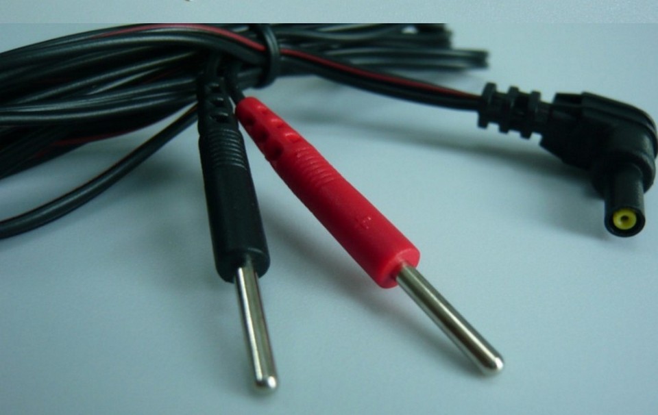 4 TENS Unit Lead Wires FOR INTENSITY 10 TENS 3000 7000 iReliev ET-7070 ...