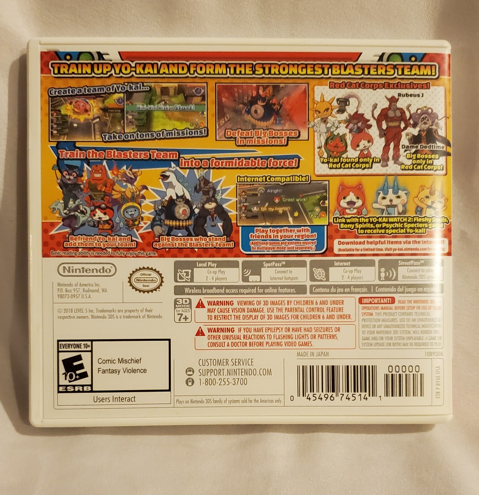 Yo-Kai Watch Blasters: Red Cat Corps for Nintendo 3DS | eBay