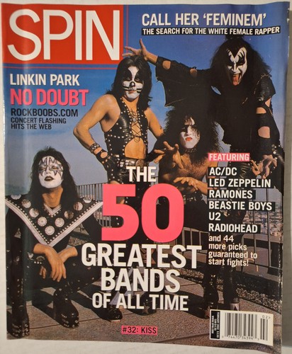 Spin Magazine (Feb 2002) 50 Greatest Bands/No Doubt/Sevendust/cosplay ...