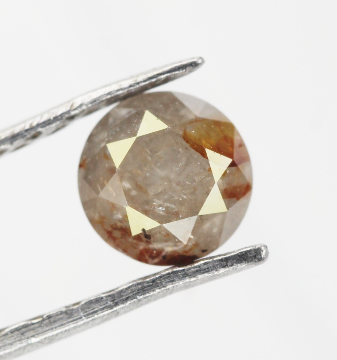 Natural Loose Round Brilliant cut Diamond Fancy Grey round Shape ...