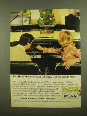 1965 GMAC Financing Ad - The Car Has Everything | eBay