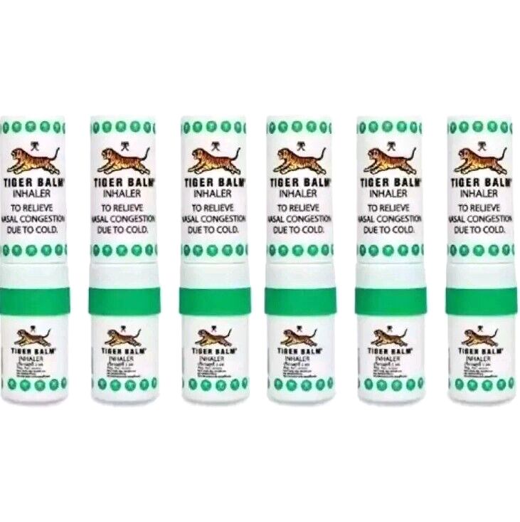 Thai inhaler Peppermint(12 tubes)Tiger brand inhaler Tiger Inhaler ...