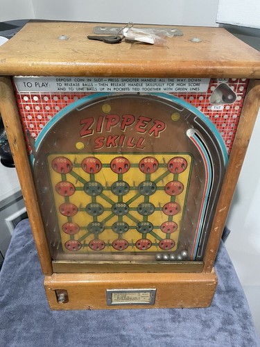 Binks Industries Zipper Skill Arcade Machine Pinball Game | eBay