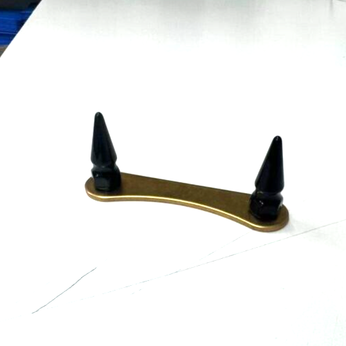 black spike BRASS Harley SPRINGER BRIDGE top plate spring brace FLSTS ...