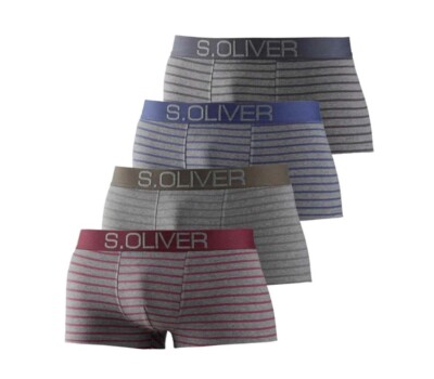 Mens Grey Boxershorts Size Small Boxer Shorts boxers pack of 4 Striped ...
