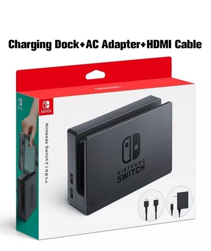 Original Nintendo Switch Charging Dock + AC Adapter Power Cable + HDMI ...