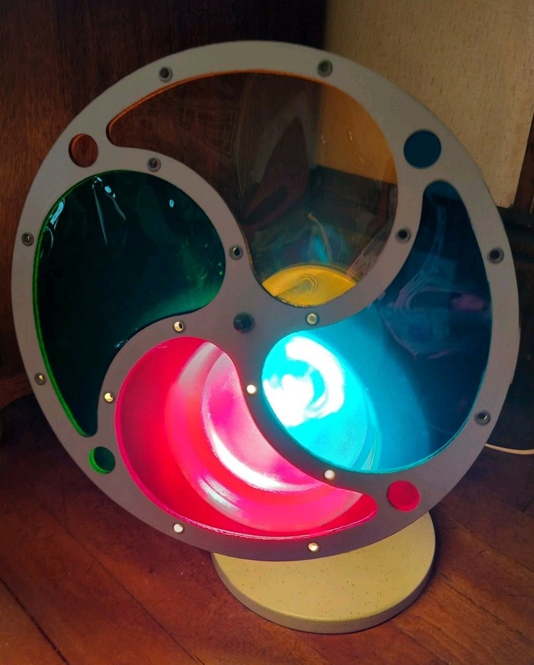 RARE MCM RAINBO-LITE Revolving Christmas Tinsel Tree Light WORKS, In ...