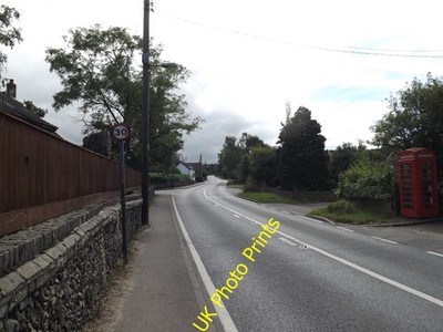 Photo 6x4 A1088 Ixworth Road, Honington Honington/TL9174 Near Honington ...