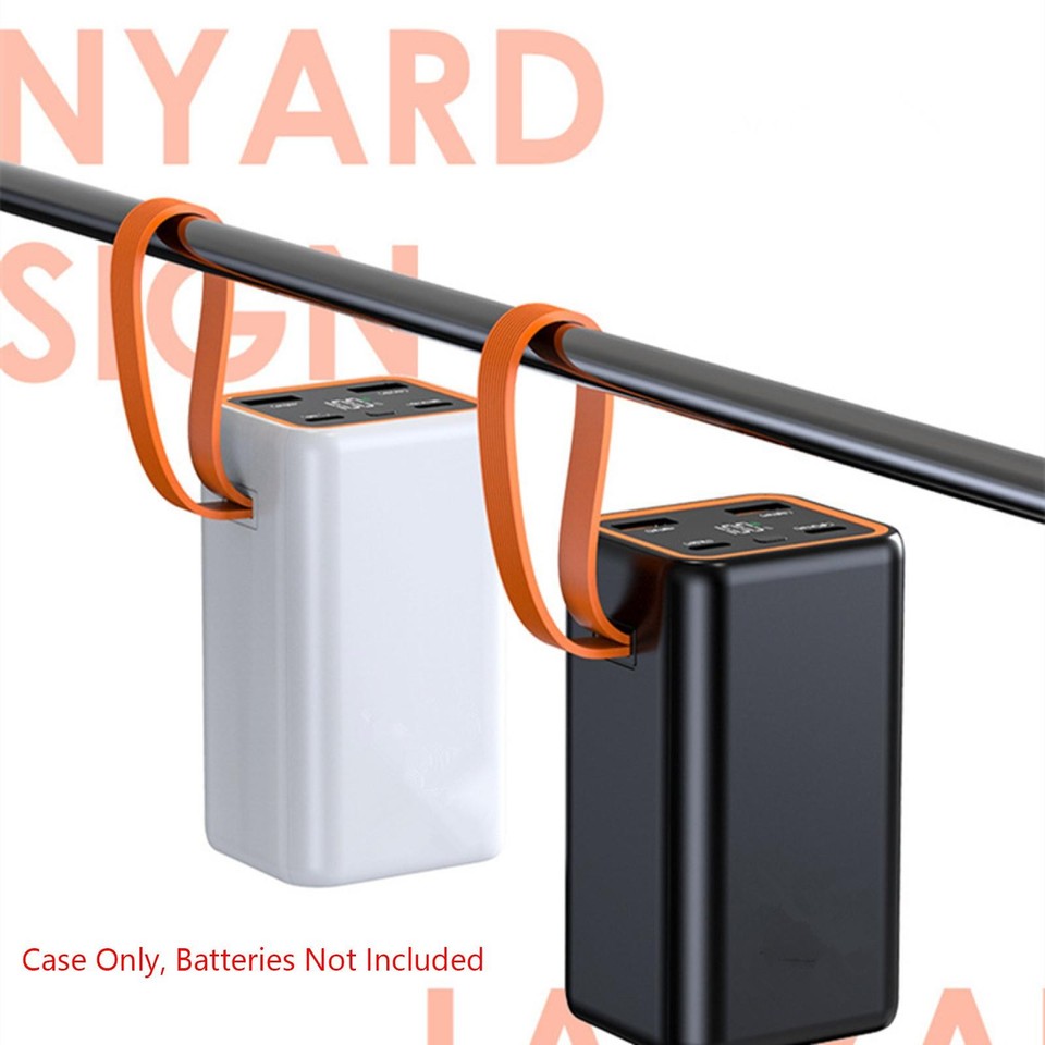 4 Slots 21700 Battery Power Shell Charger Box LCD Display Power Bank ...